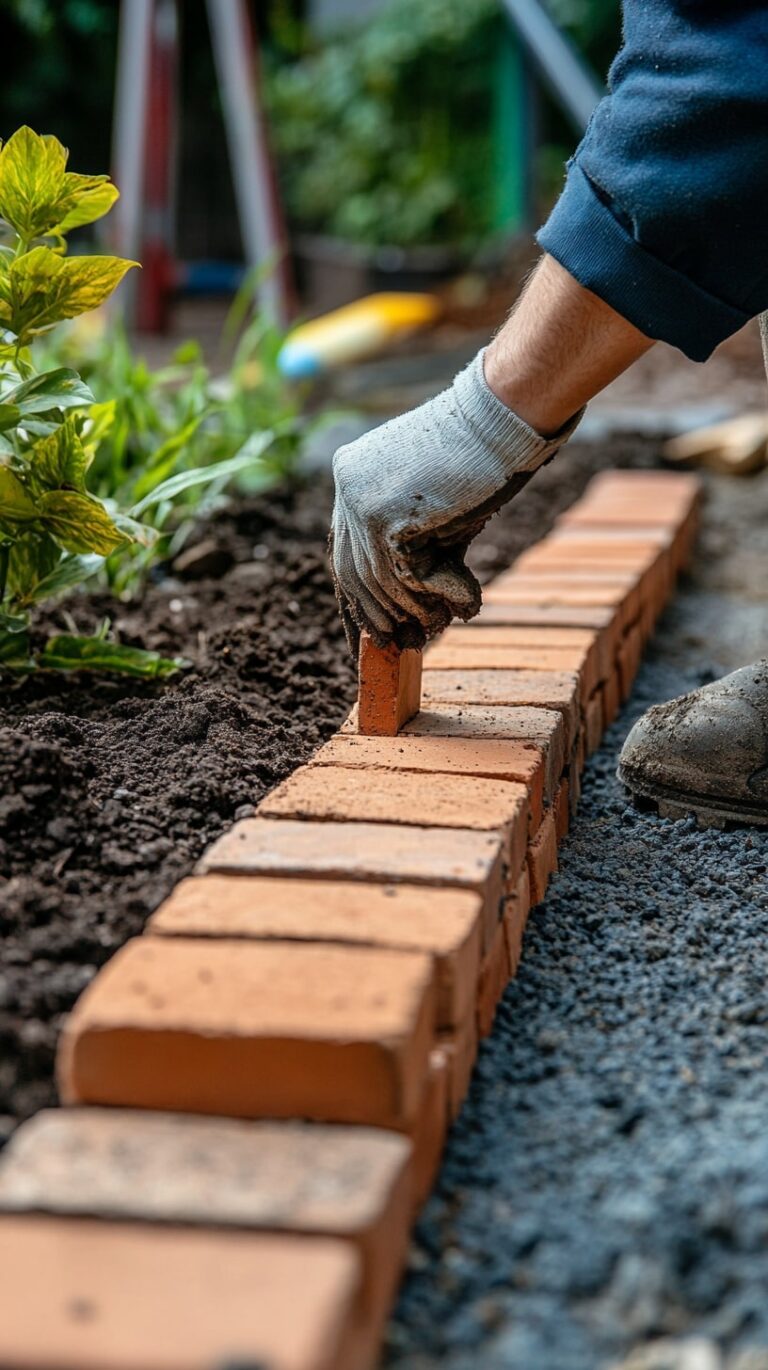 How To Lay Brick Border Garden Edging? [DIY Guide]